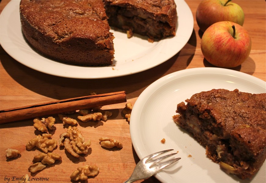 Apple-Walnut Cake | Lovely Delight Bite